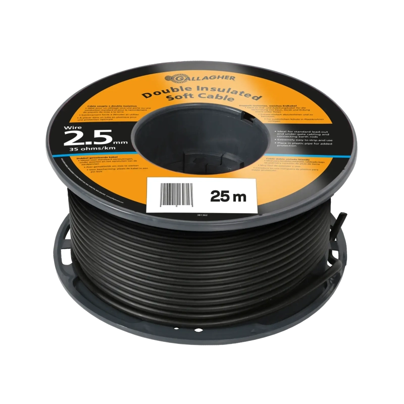 Product number: 065011 Ground cable ø2.5mm (25 metres) - 35 Ohm/1km ...