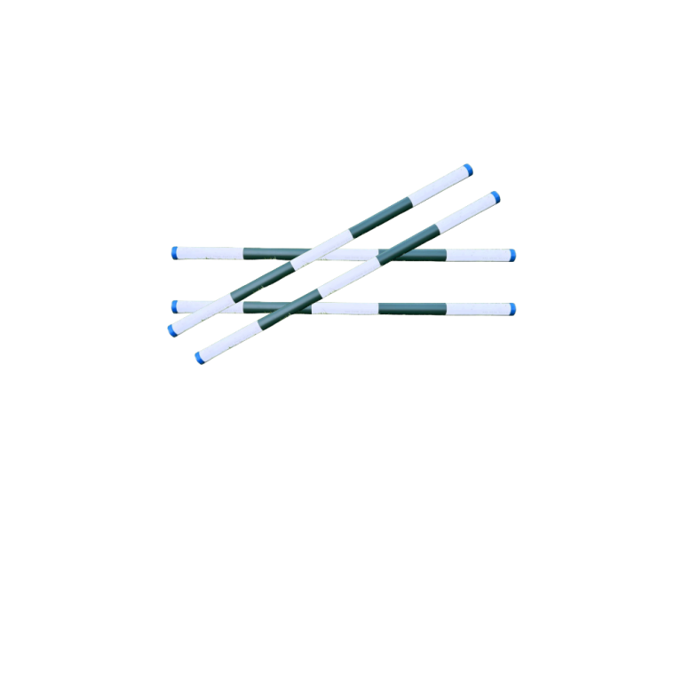 EquiMed 2m x 75mm Plastic Poles – Buy 1,2,3, or 4 – White with Green ...