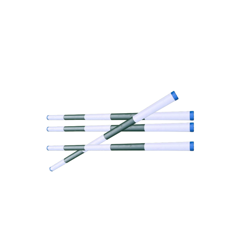 EquiMed 2m x 75mm Plastic Poles – Buy 1,2,3, or 4 – White with Green ...